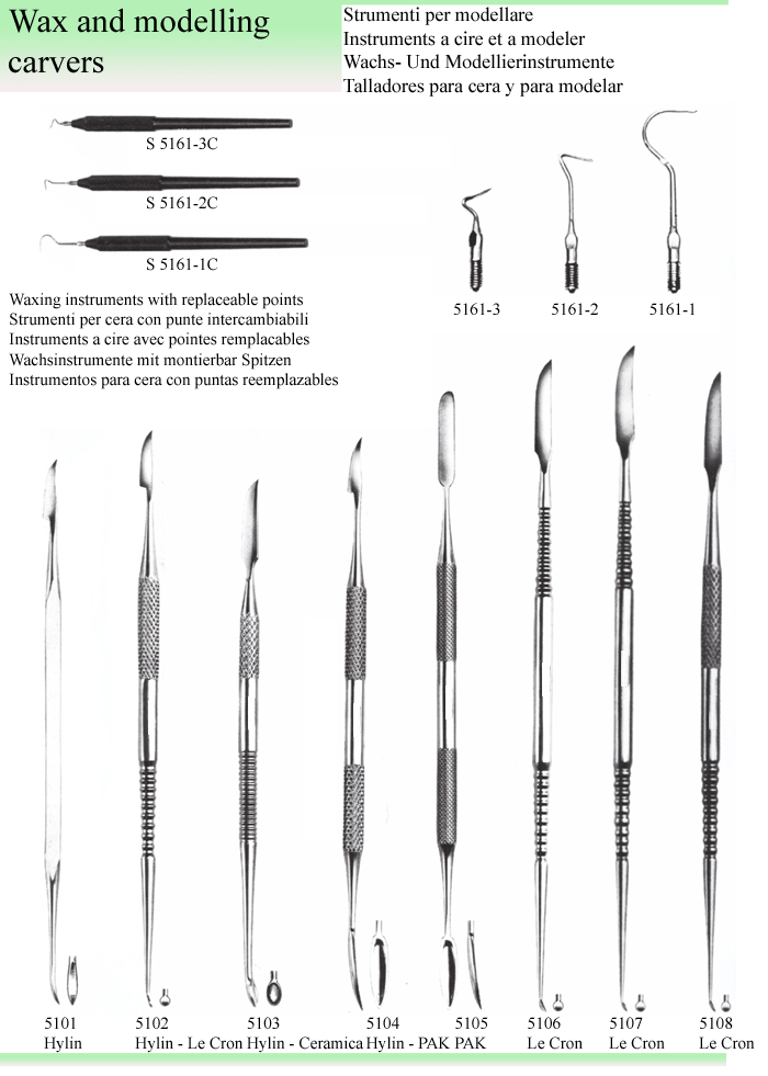wax & modelling carvers 1